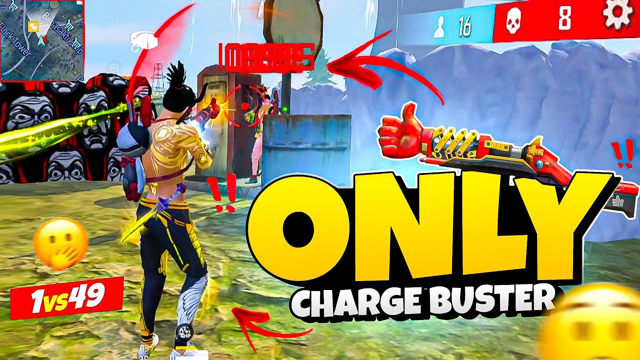 Finally Charge Buster Only Challenge In Free Fire 🥶 - YouTube