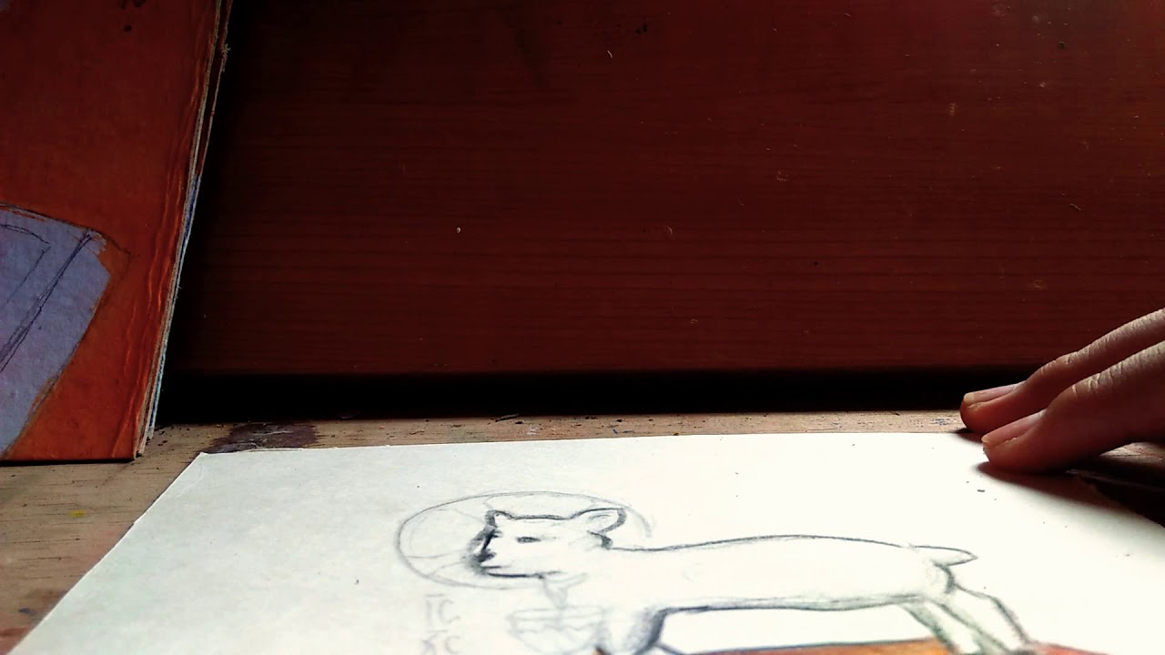 DRAWING THE AGNUS DEI| COLORED PENCILS - YouTube
