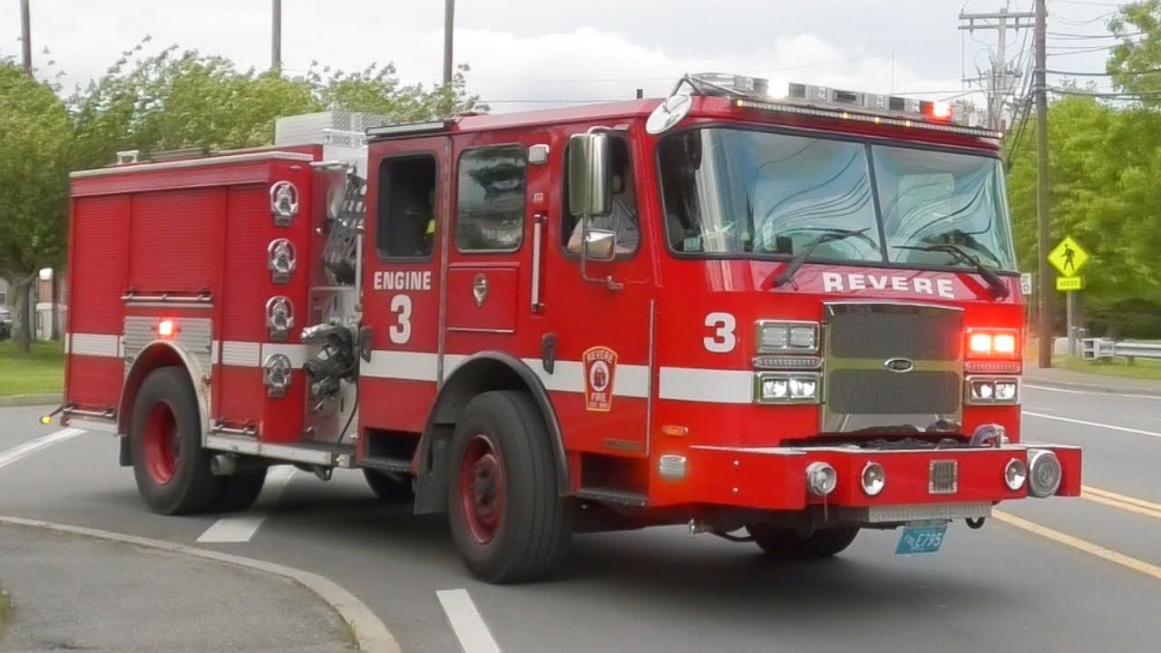Revere, MA Fire Department Engine 3 Responding - YouTube