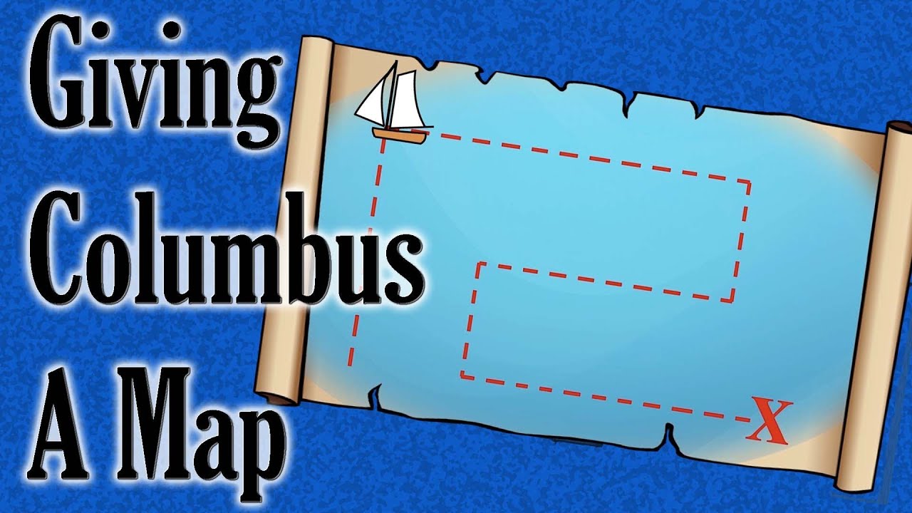 Reading Columbus' Map | learning game for children - YouTube