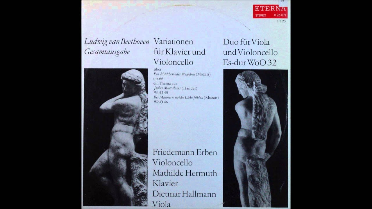beethoven, Variation, Op 65 and WoO 45, Friedemann Erben, Celllo - YouTube