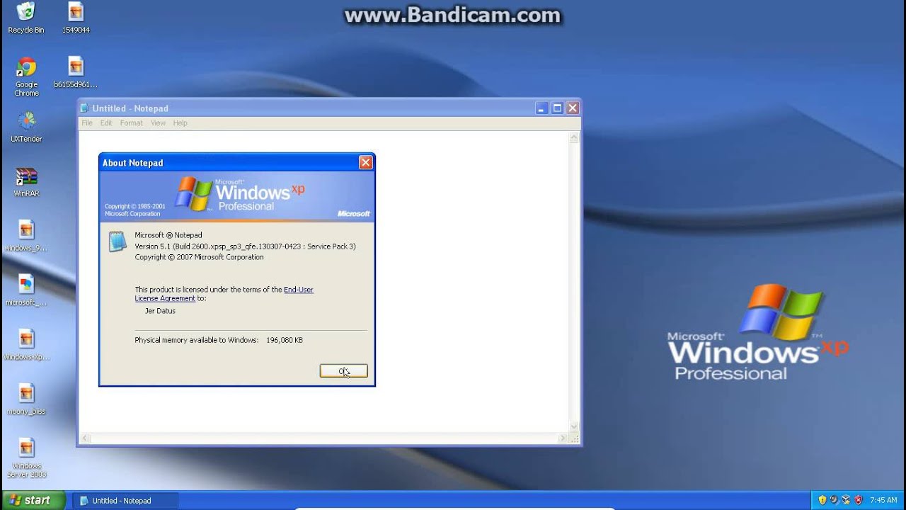 Windows XP Professional (SP3) In VirtualBox - YouTube
