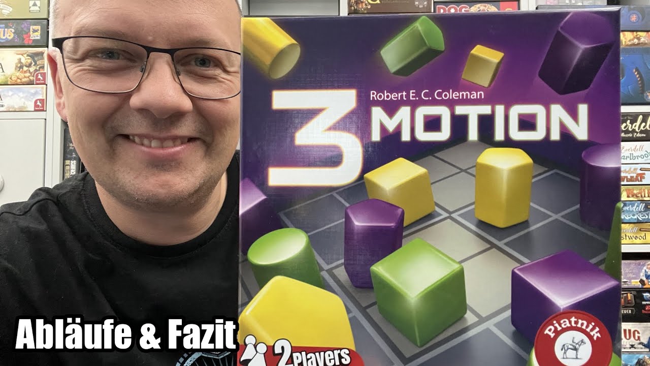 3motion (Piatnik) - abstrakt - für zwei - einfache Regeln! - YouTube