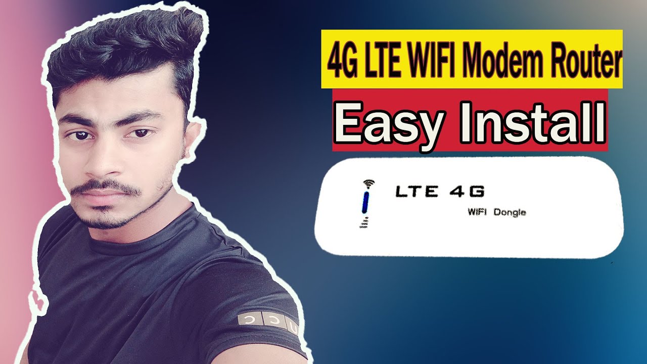 4G LTE WIFI Modem Router Easy Insall ..Trust Computer .. Tc Unique Tech ...