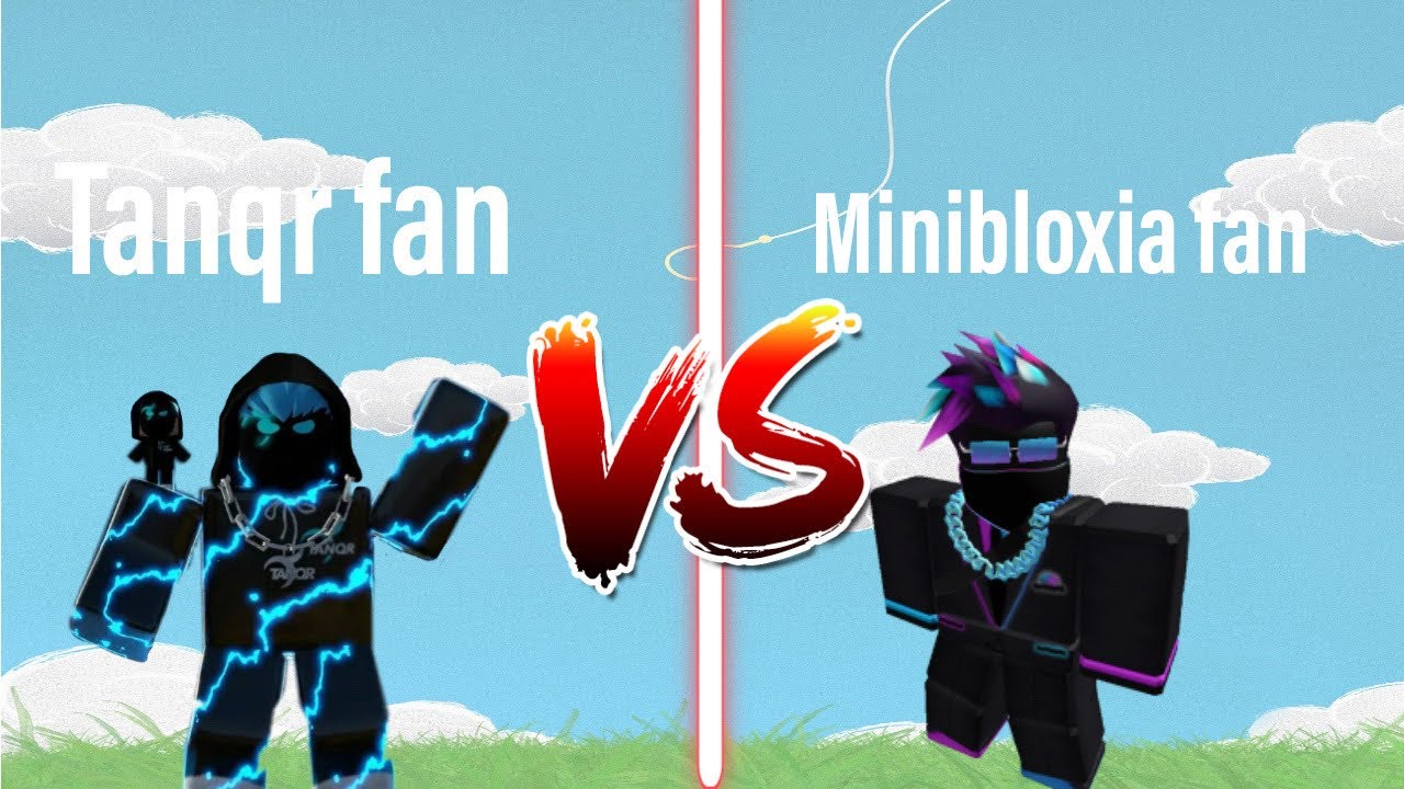 Tanqr fan vs mini bloxia fan - YouTube