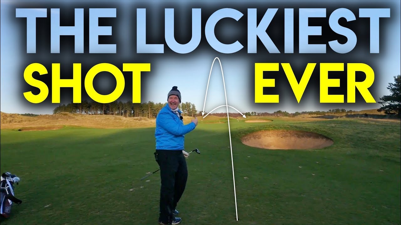 The Luckiest Golf Shot...EVER!!!! Me vs My Dad - Formby Golf Club - YouTube