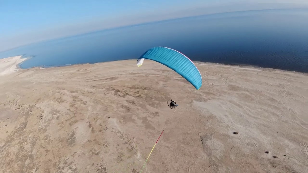Marks First Paramotor Flight At Salton Sea - YouTube