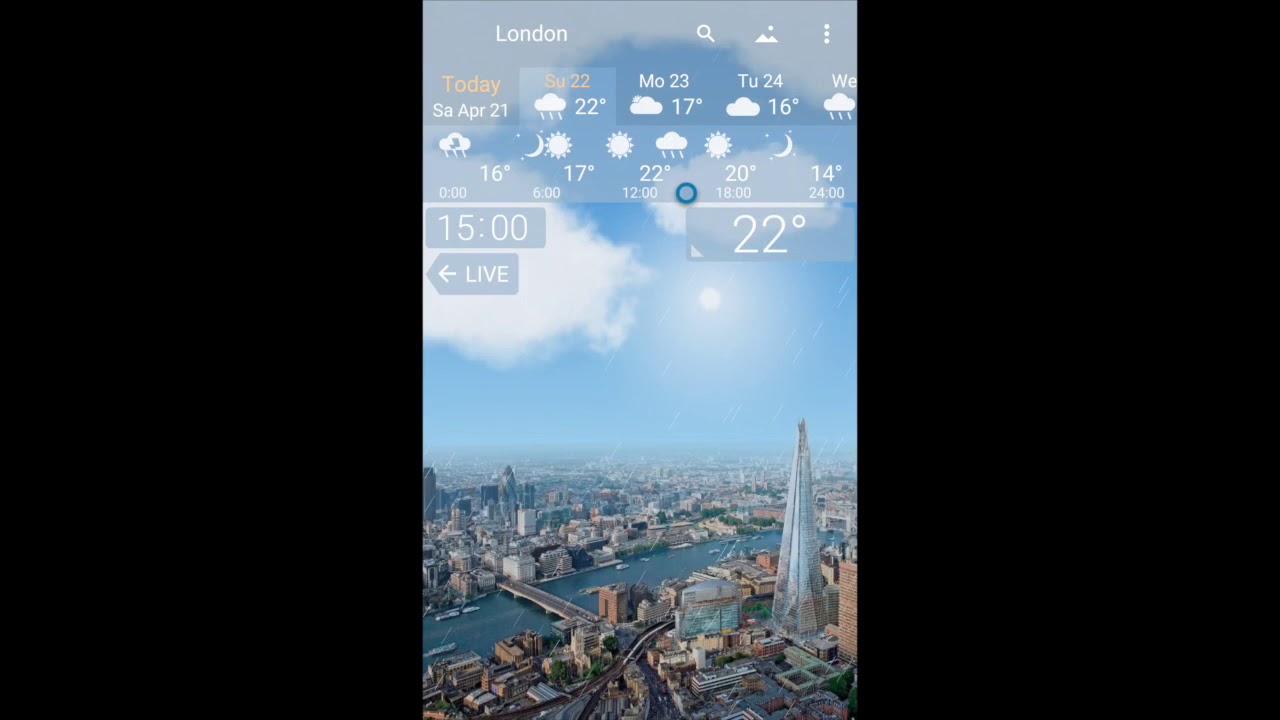 New YoWindow for Android - Weather in photographs - YouTube