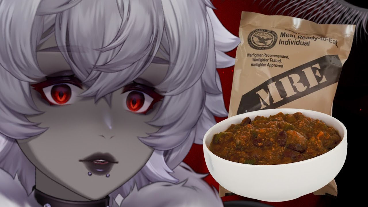 "It Tastes Like Sadness..." || Moth Girl VTuber Tries MRE 22 Beef ...