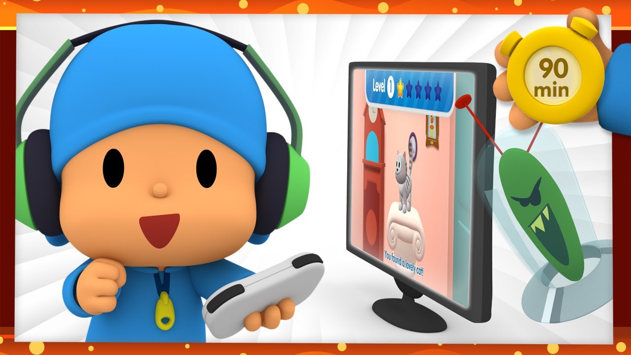 🎮 POCOYO AND NINA - A Fun Videogame [90 minutes] | ANIMATED CARTOON for ...