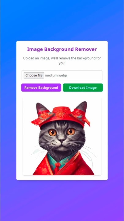 Image Background Remover With Html Javascript Tailwindcss Javascript Imagebackgroundremove