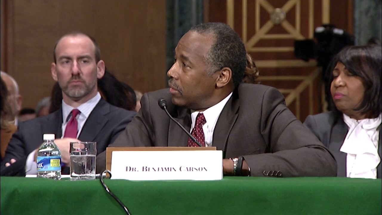 Senator Cortez Masto Questions HUD Nominee Ben Carson - YouTube