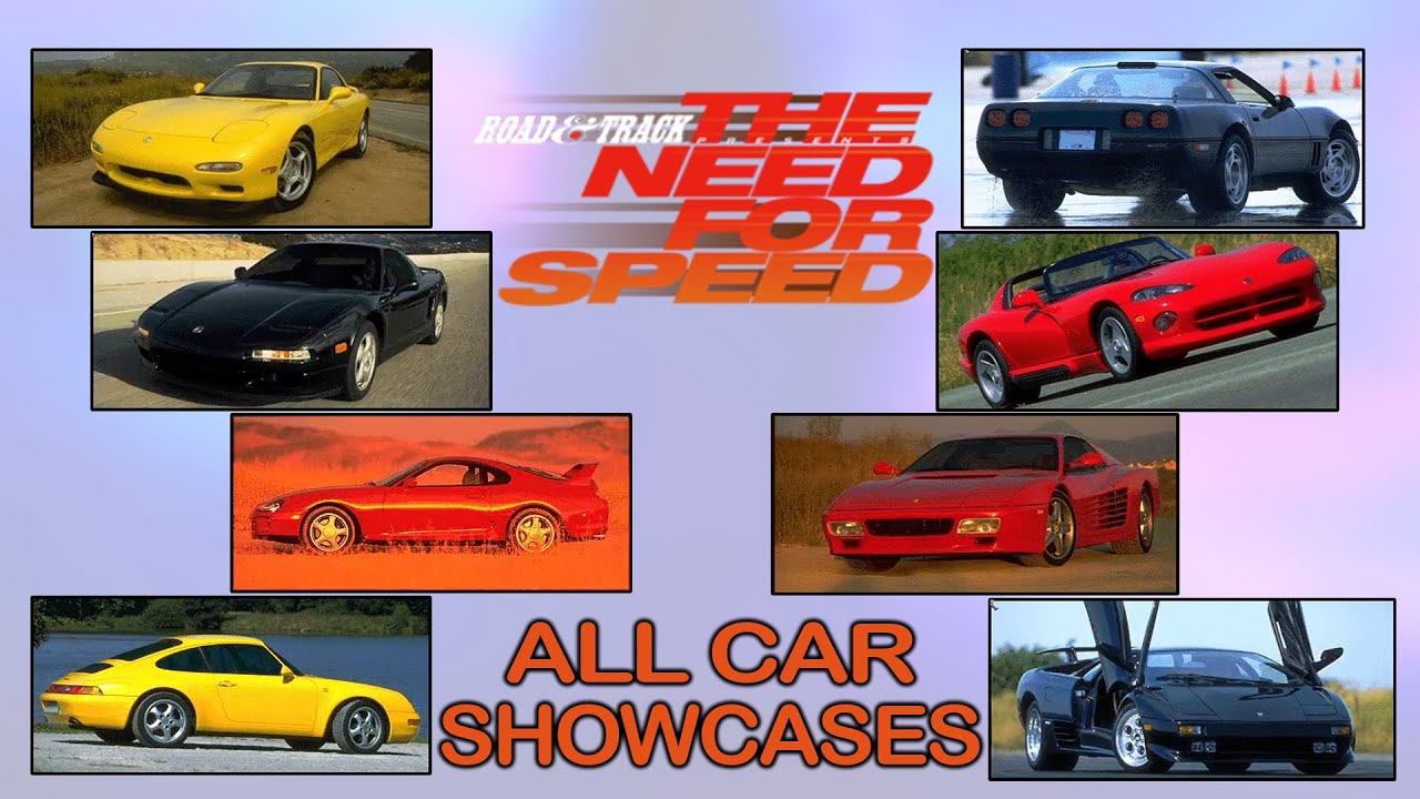 The Need For Speed (1995) - ALL CAR SHOWCASES [MS DOS version] - YouTube