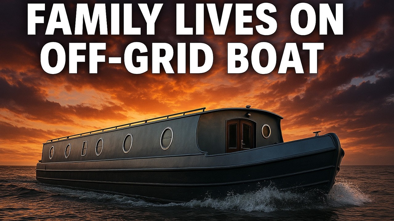 FAMILY of 5 Leaves it All Behind to Live OFF-GRID on a BOAT! - YouTube