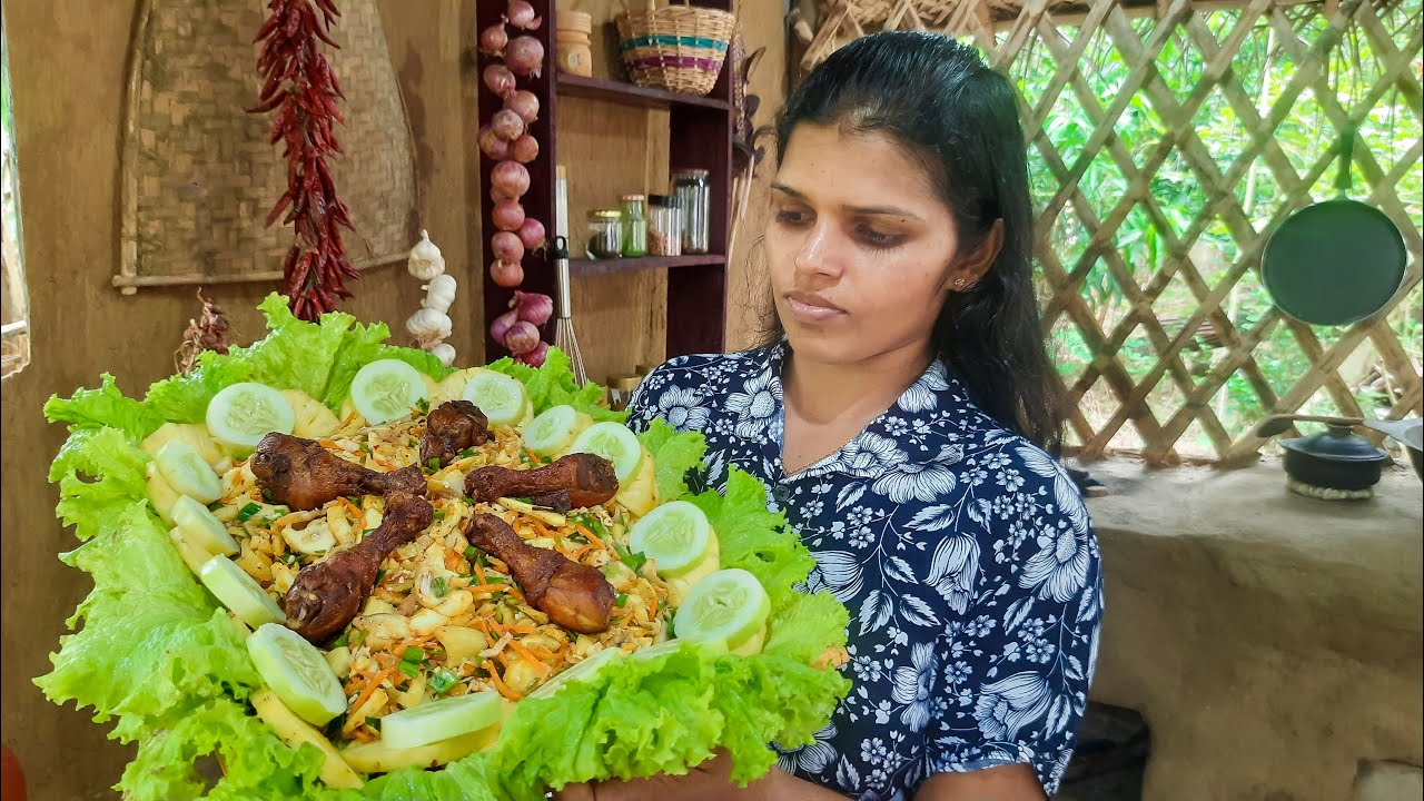 Delicious jackfruit recipe 🍈 | Jackfruit Koththu | Fried Jackfruit snack | Nature Village Life ...