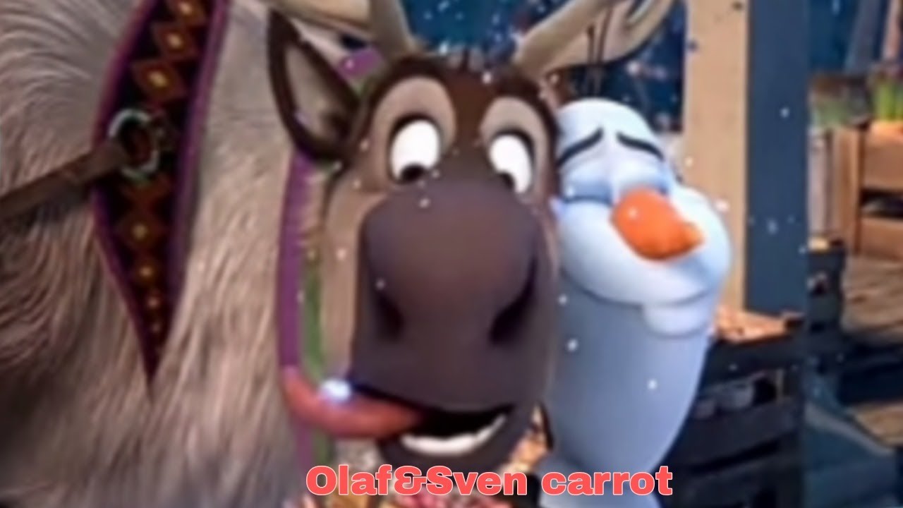 Sven carrot & Olaf cartoon movie - YouTube