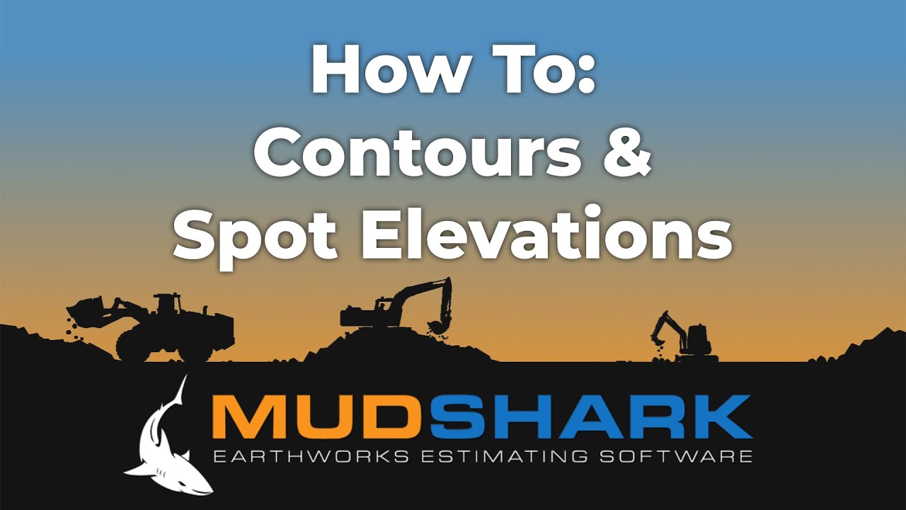 How to create Contours and Spot Elevations in MudShark - YouTube