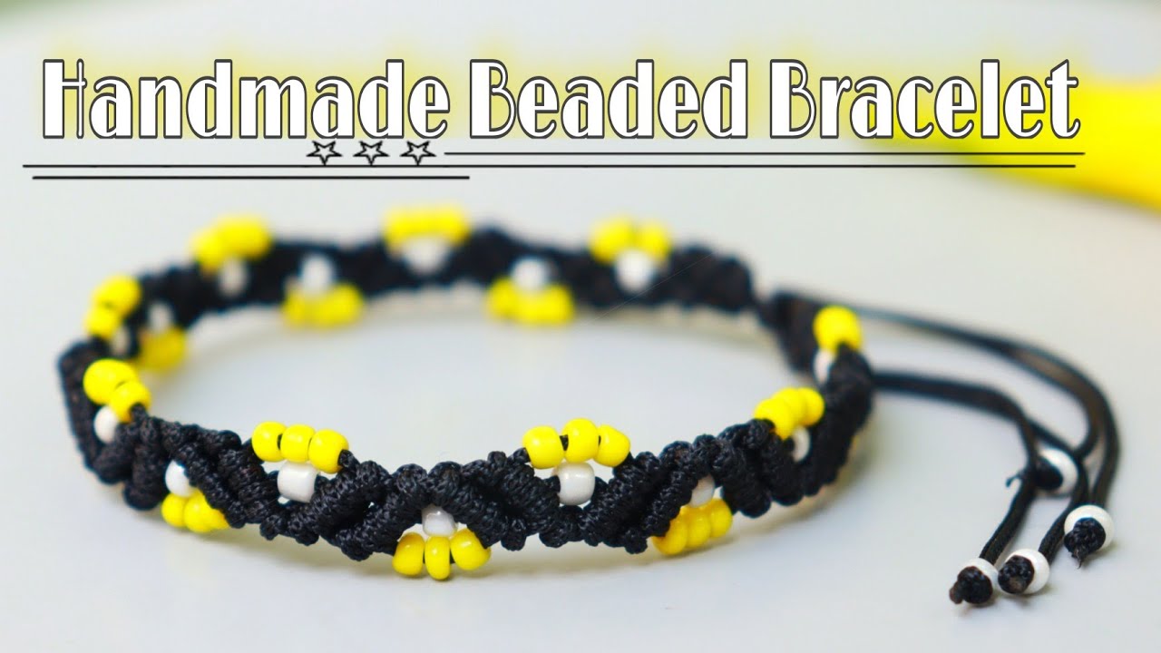 How To Make Bracelets At Home | DIY Beaded Bracelet Tutorial | Handmade ...