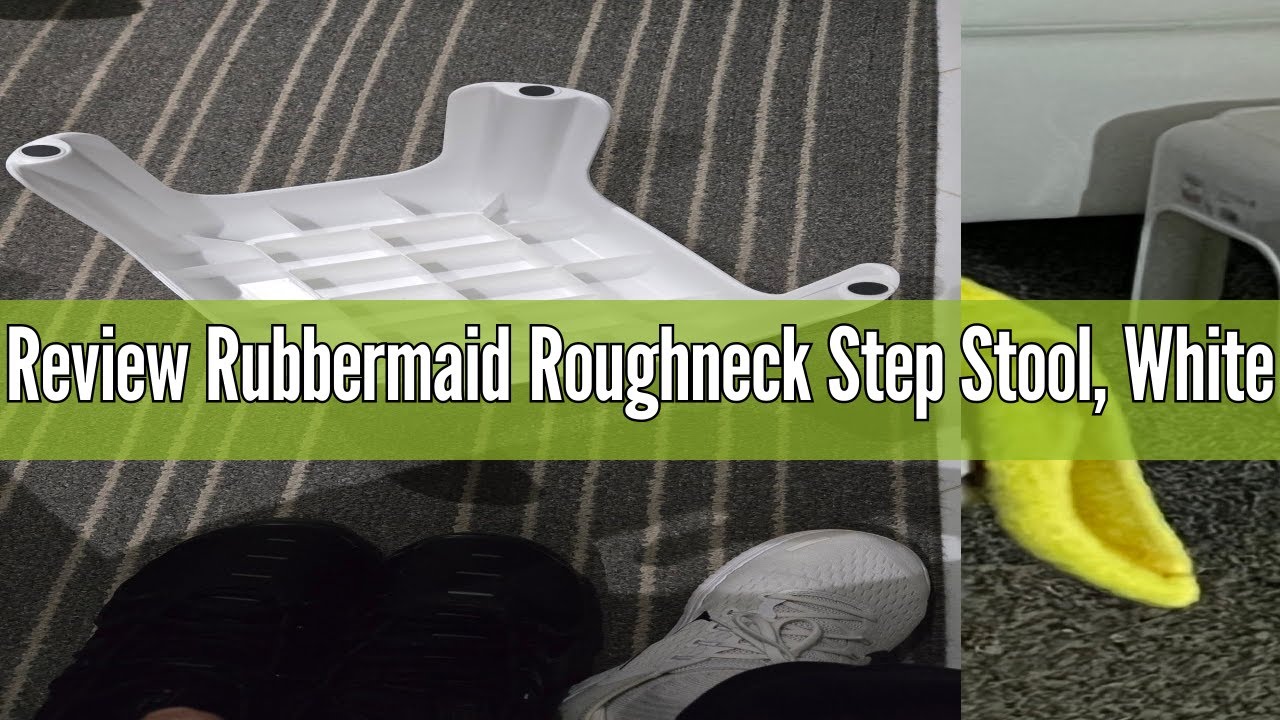 Review Rubbermaid Roughneck Step Stool, White - YouTube