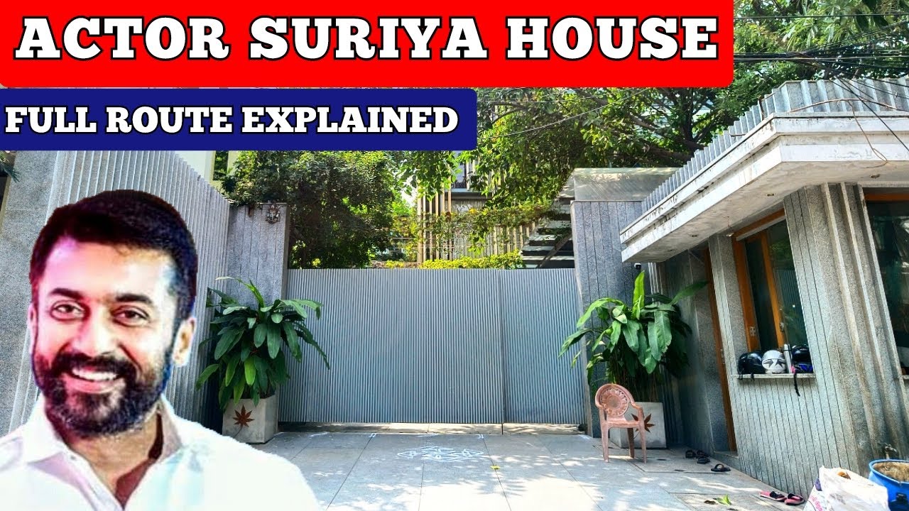 Actor Suriya House | Surya | Celebrity Area Shore - YouTube