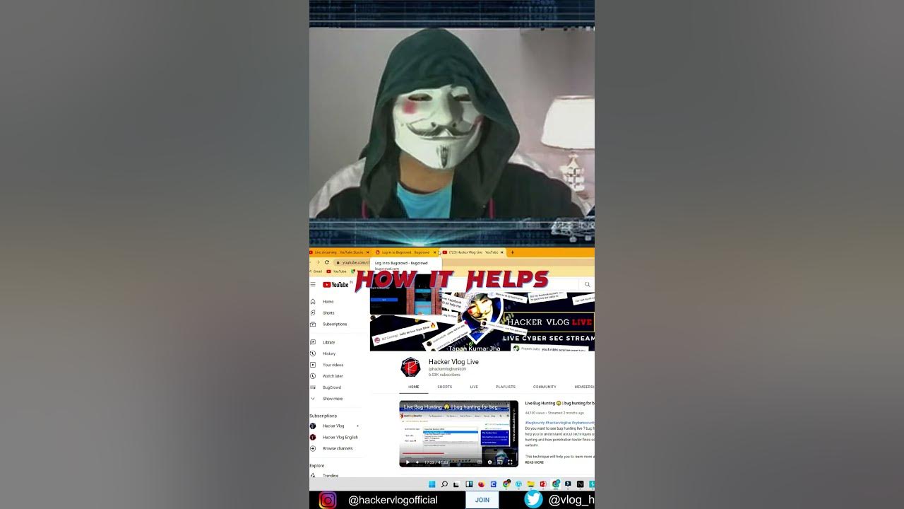 Input Validation on Live Bug Hunting 😲 | bug hunting for beginners | hacker vlog live - YouTube