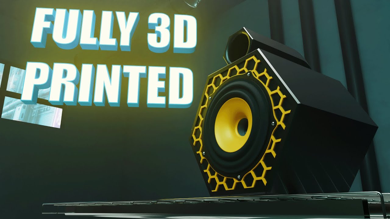 Fully 3D Printed Speaker V14 - YouTube