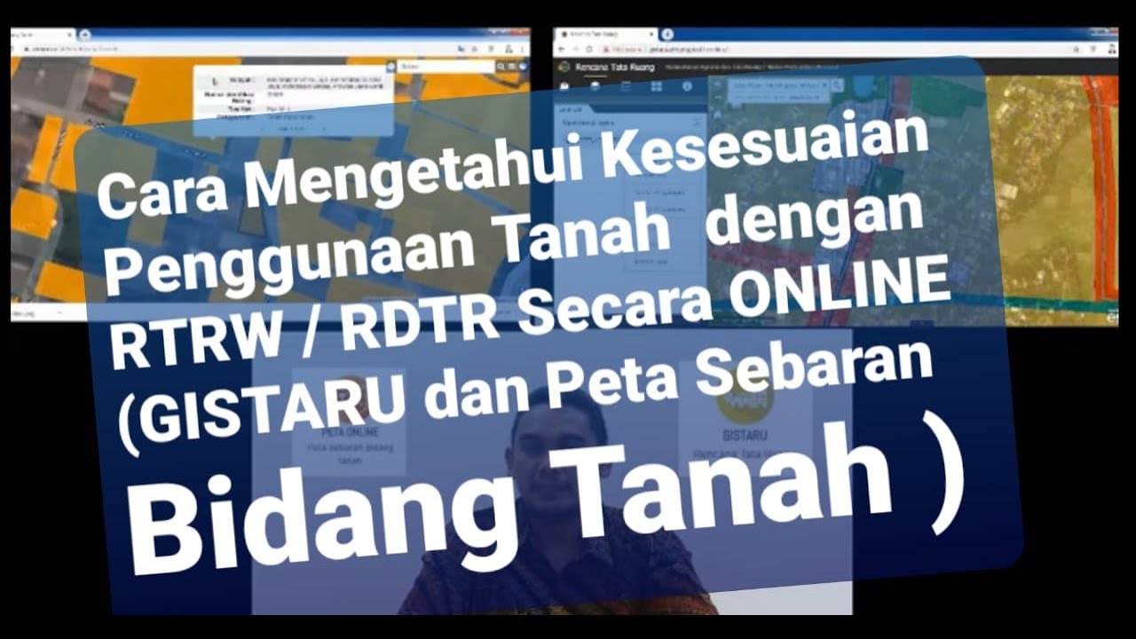 Cara Mengetahui RTRW/RDTR & Kesesuaiannya dgn Penggunaan Tanah ONLINE ...
