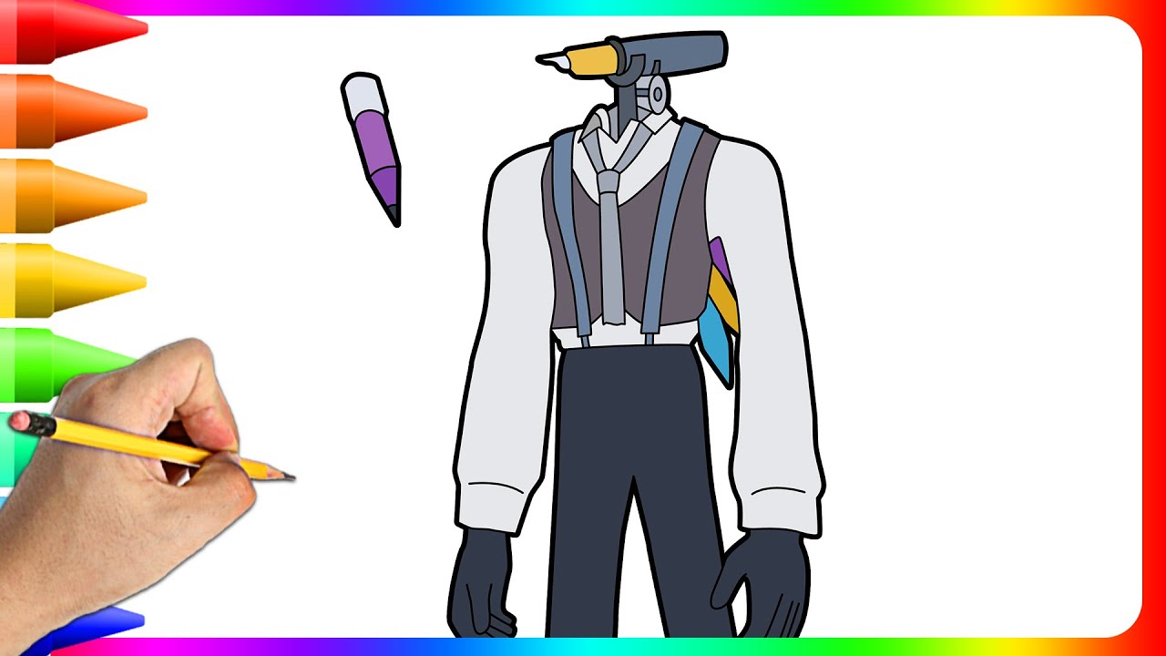 How to Draw Large Pen Man in skibidi toilet multiverse - YouTube