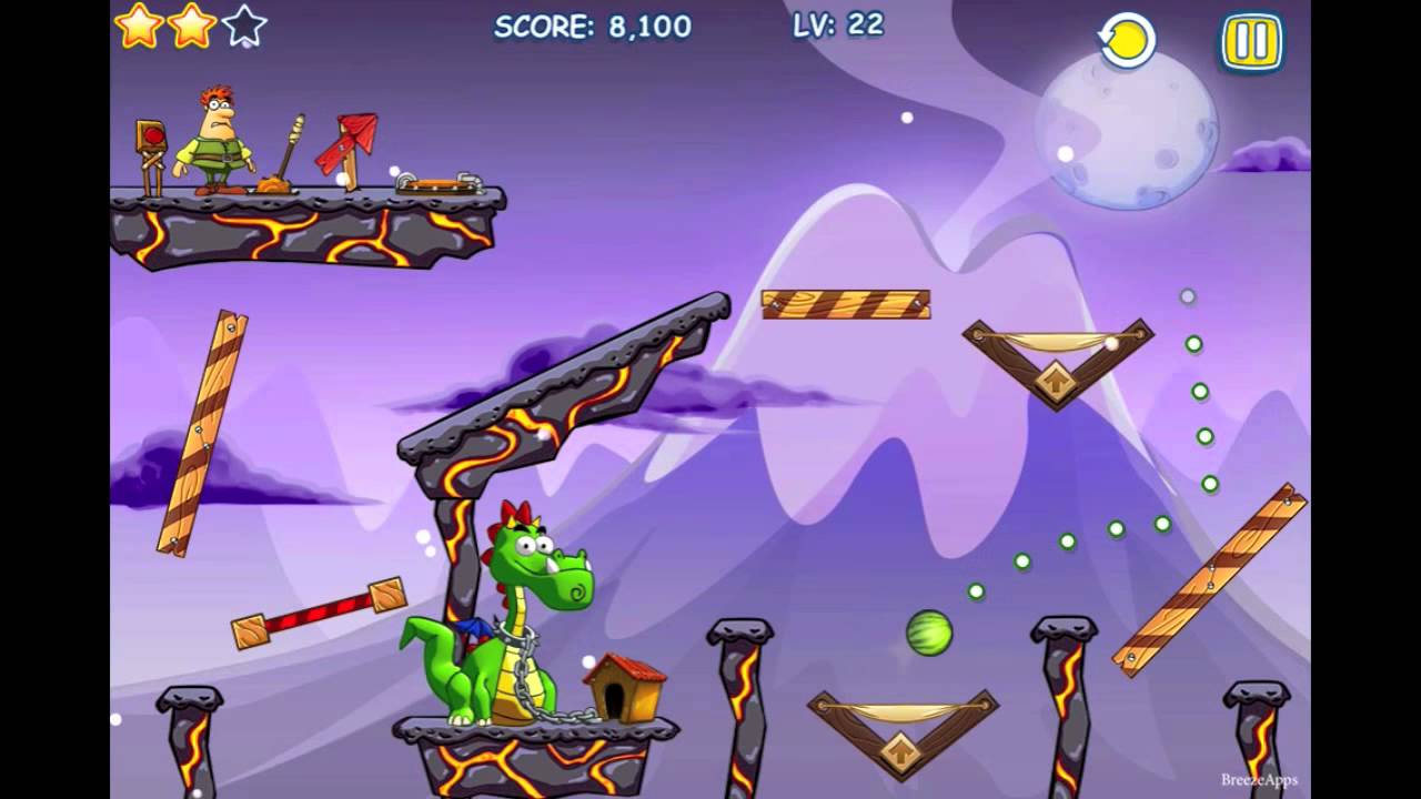 Feed that Dragon Level 4-22 Walkthrough 3-star Gameplay (The Volcano ...