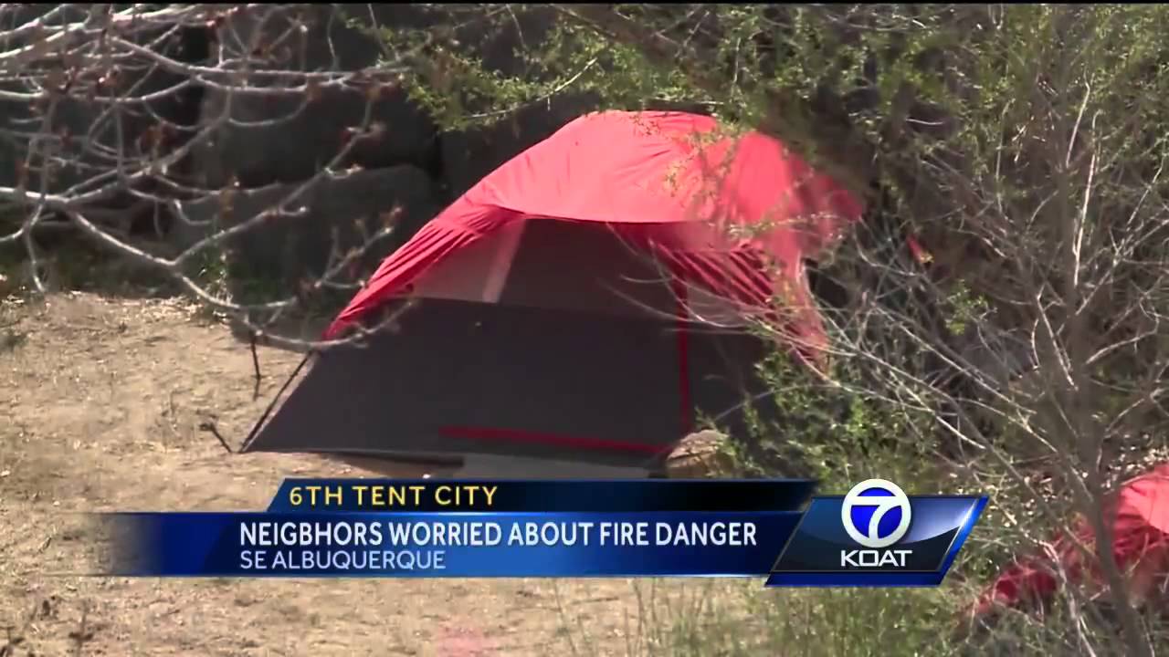Tent City 6: Neighbors worry about fire danger - YouTube