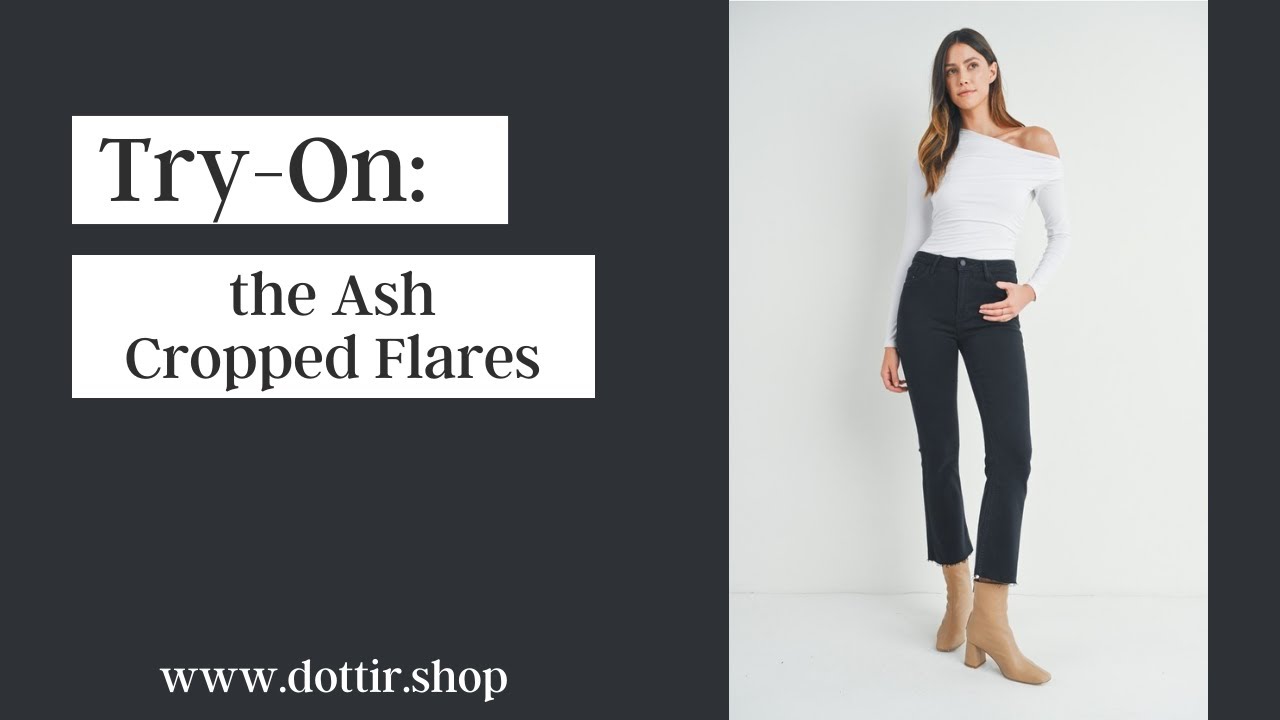 Try-On: the Ash Cropped Flares - YouTube