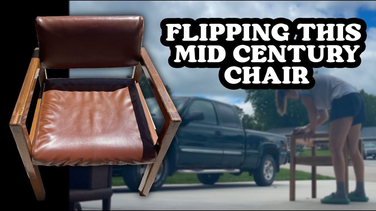 Flipping A MID CENTURY Chair - Furniture Flip - DIY Project - Dark ...