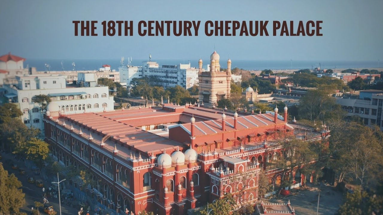 Aerial View of the Renovated Chepauk Palace - YouTube