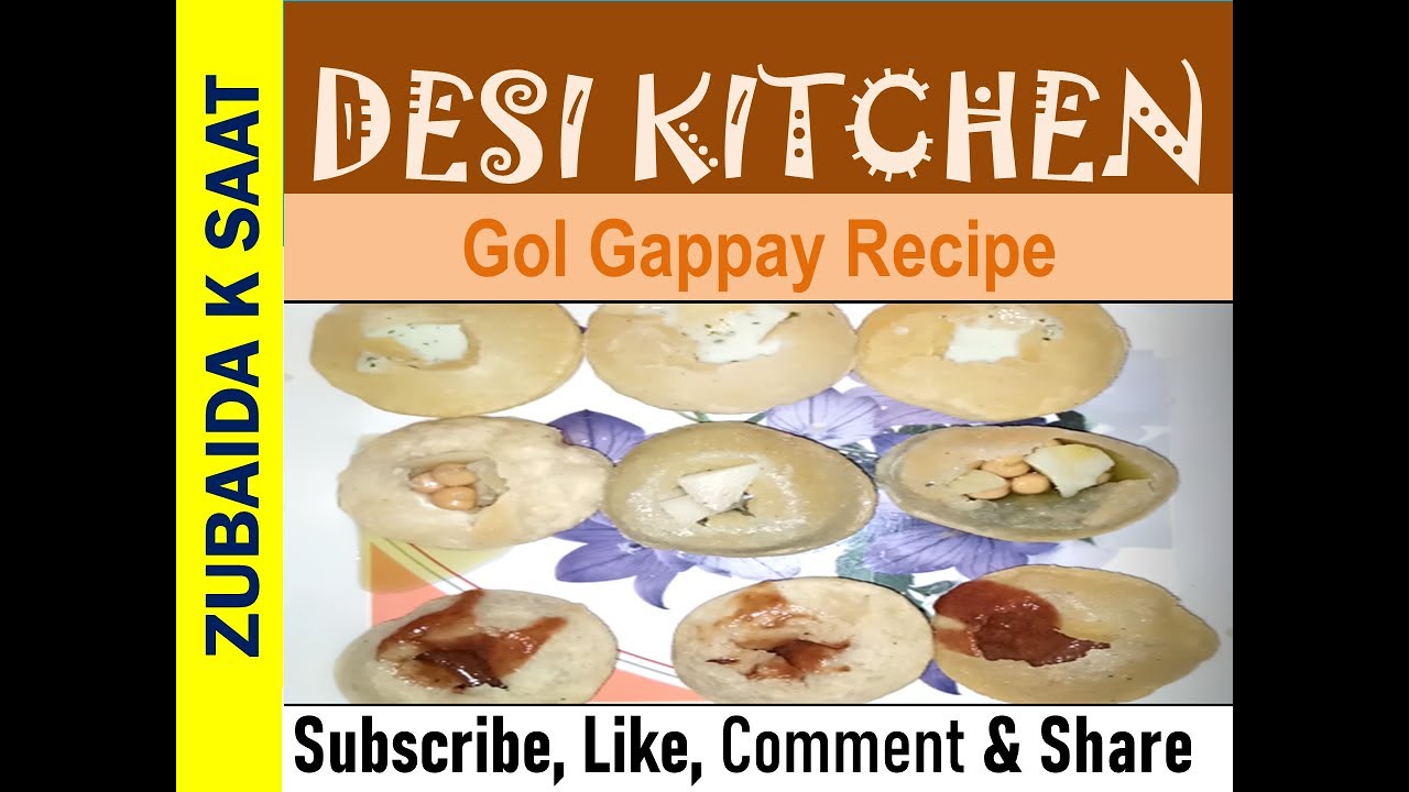 Gol Gappay Recipe || Gol Gappay - YouTube