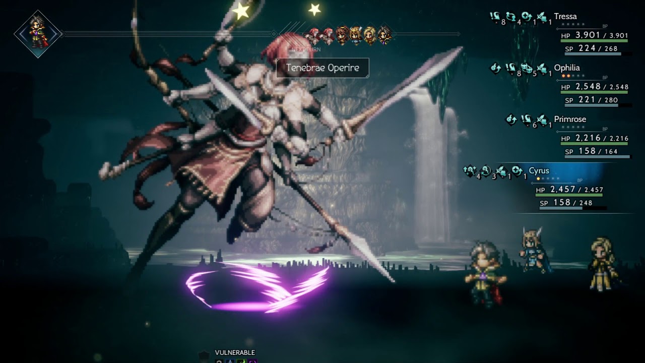 Octopath Traveler - Winnehild, Warbringer Boss (UNTOUCHED) - YouTube