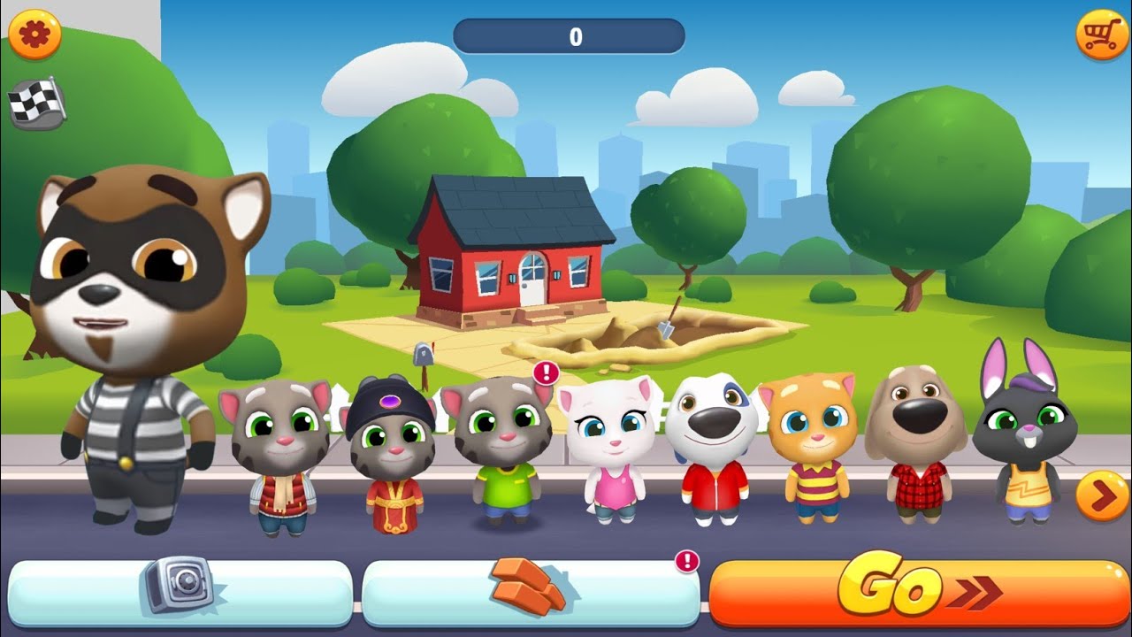 Talking Tom Gold Run All Characters and Houses Unlocked Gameplay - Tom ...