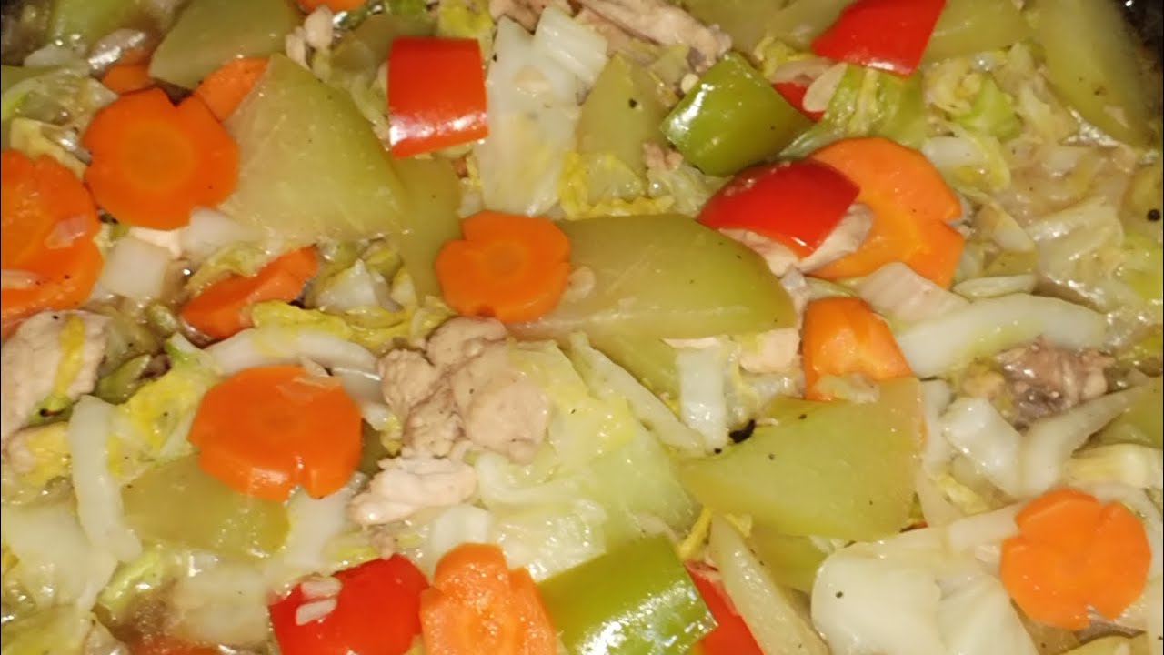 Ginisang gulay na may chicken breast | Inday Ester Vlog - YouTube