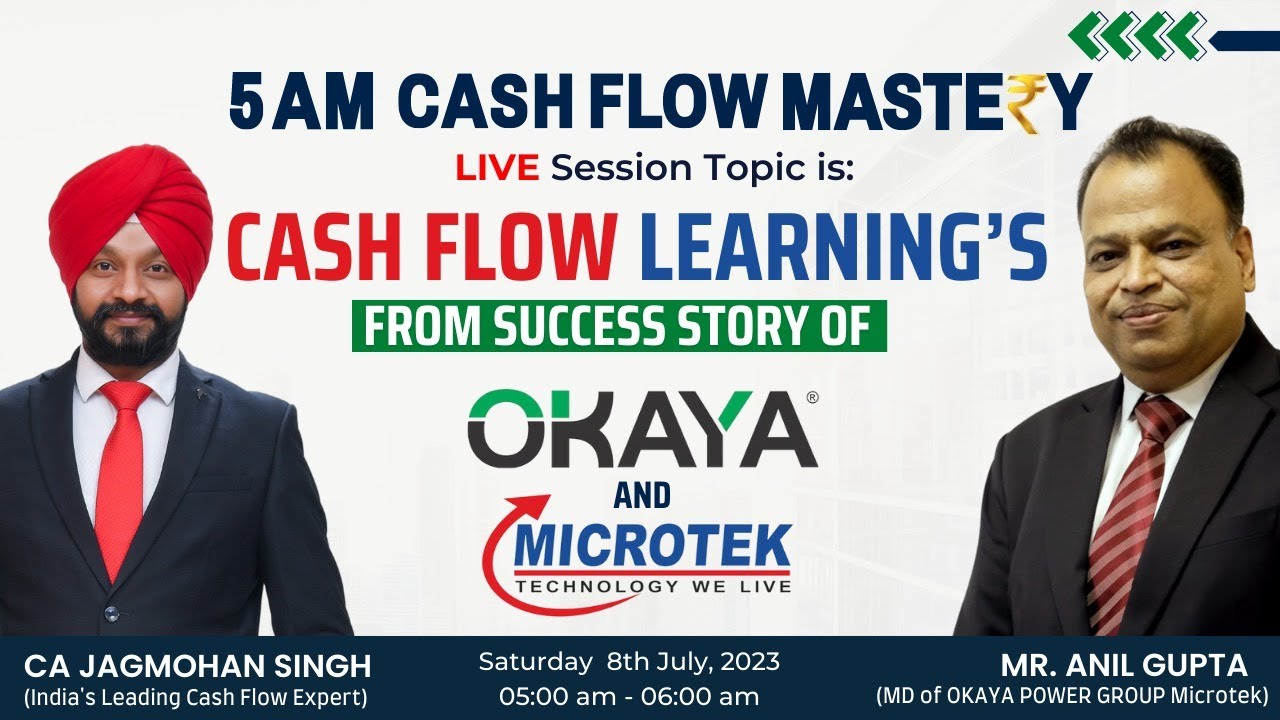Cash Flow Learnings from OKAYA & MICROTEK Chairman Mr. Anil Gupta | CA ...