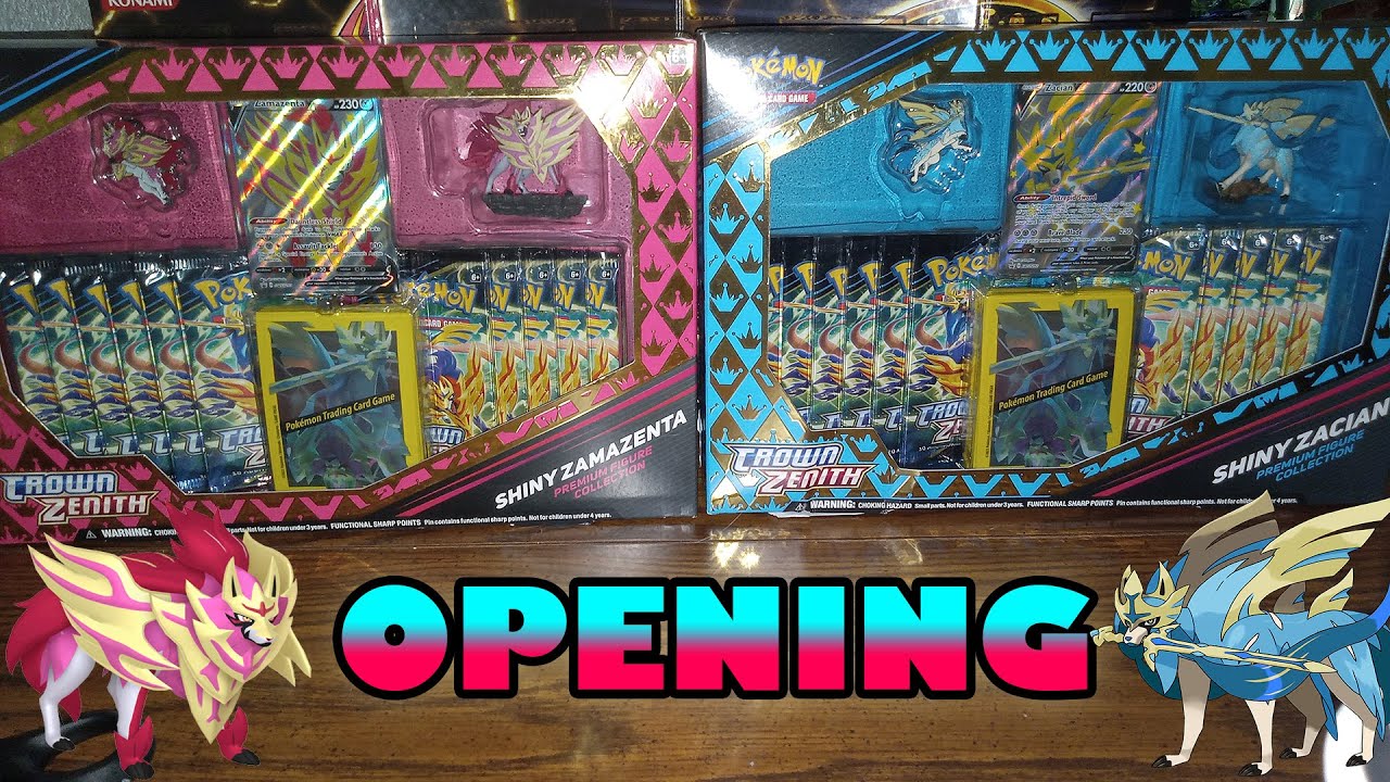Opening A Shiny Zamazenta Premium Figure Collection Box And A Shiny ...