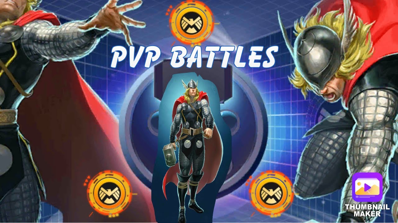 MPQ: Marvel Puzzle Quest: PVP Battles featuring Thor ( Modern ) - YouTube