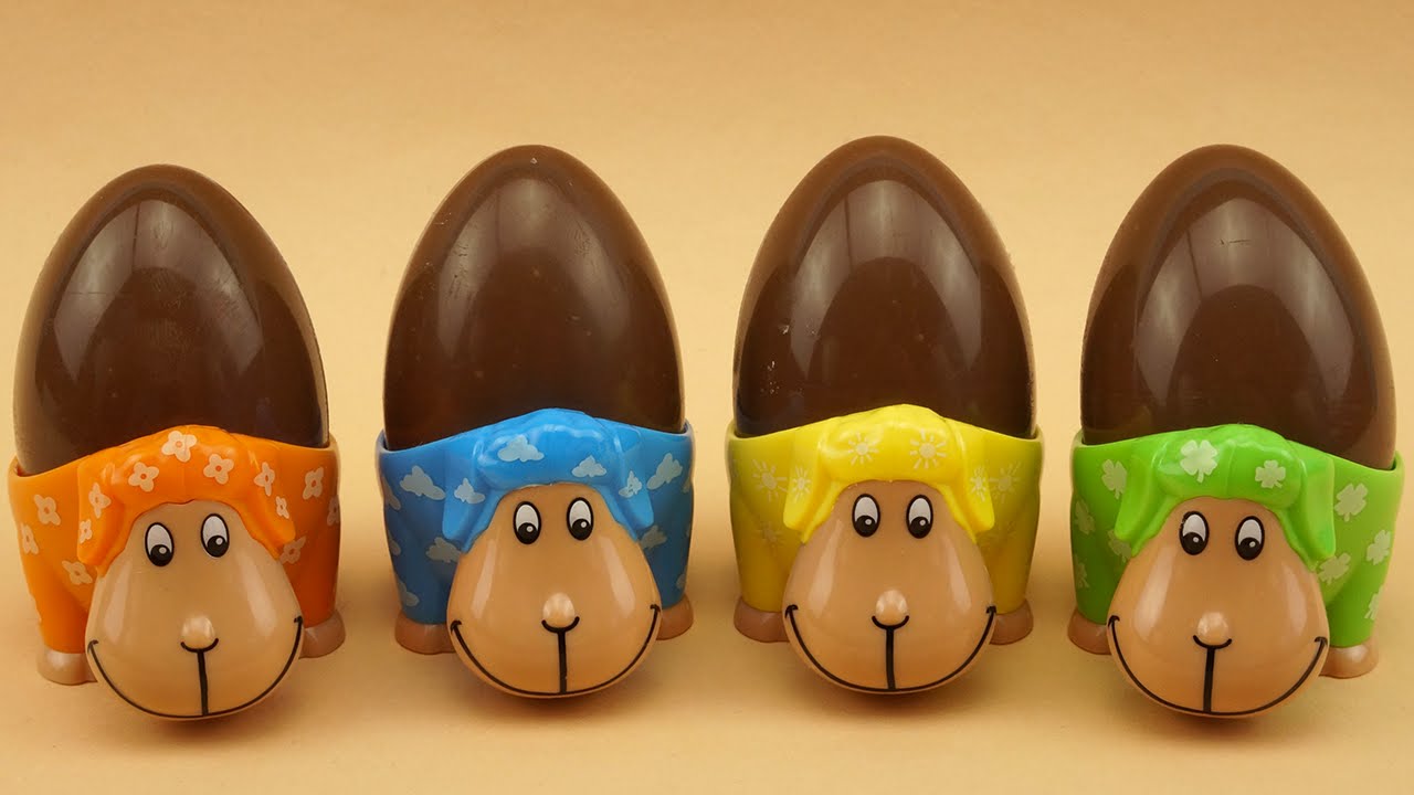 4 Choco Surprise Eggs - YouTube