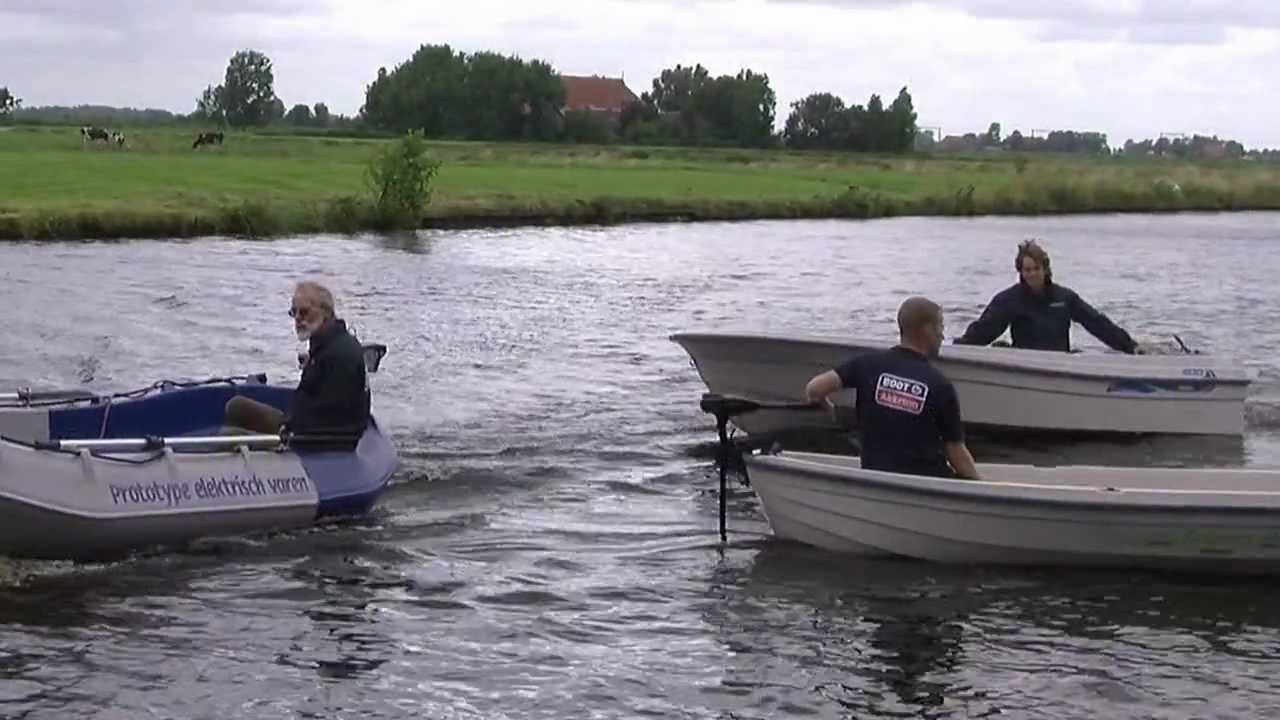 Boot Akkrum (electrische boot) - YouTube