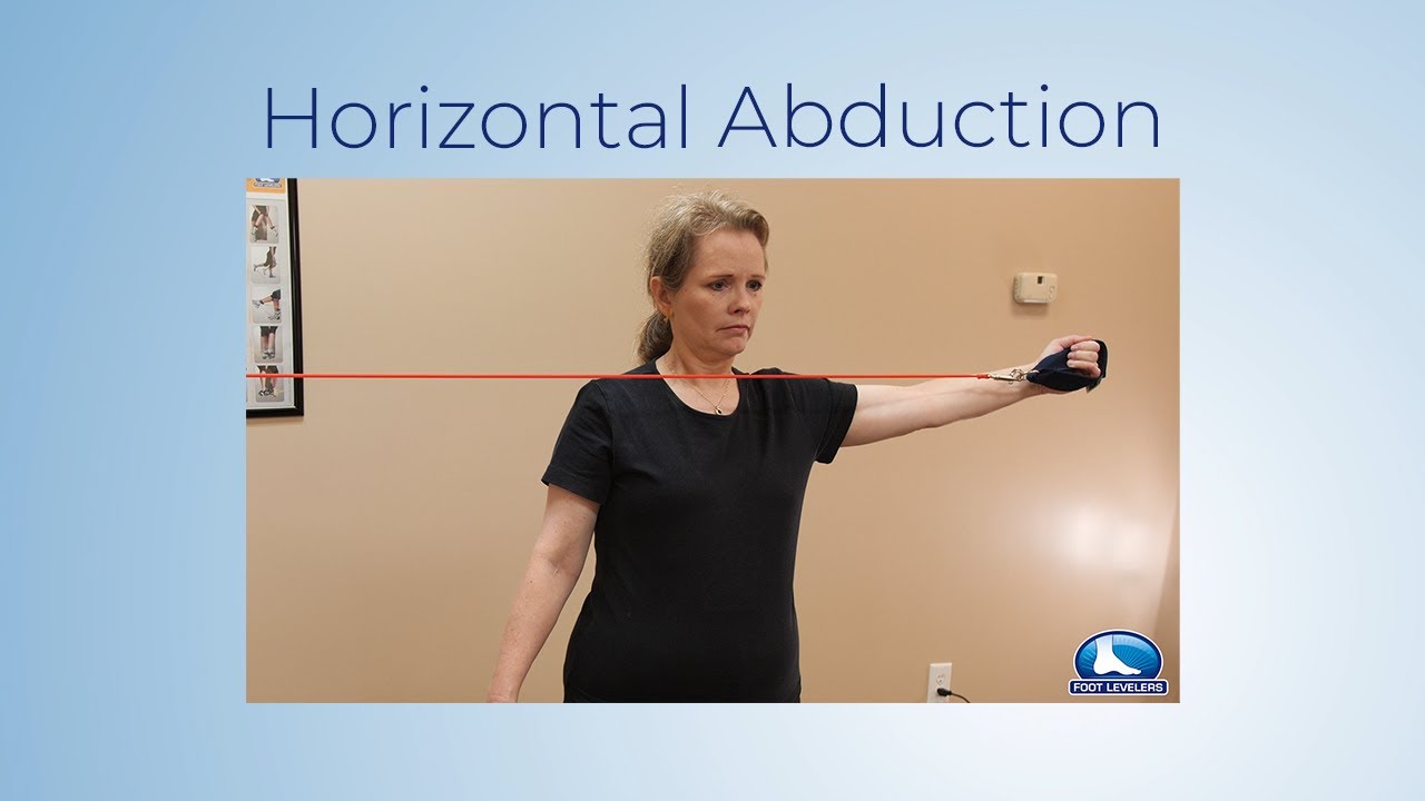 Shoulder Rehab - Horizontal Abduction - YouTube