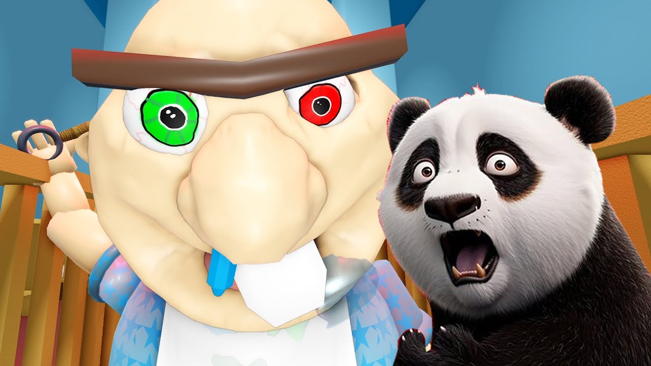 BIG PANDA - Escape Baby Bobby Daycare! Obby in Roblox - YouTube