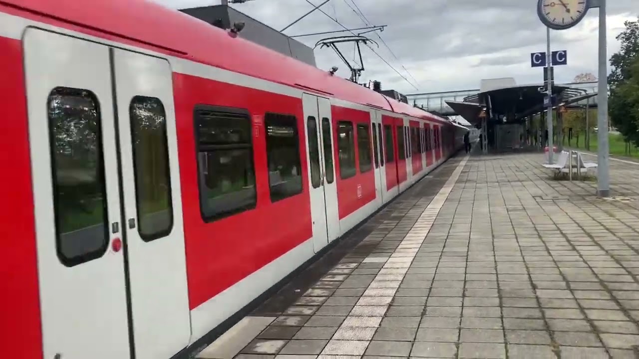 Ankunft/Abfahrt Einer BR423 In Besucherpark In München - YouTube