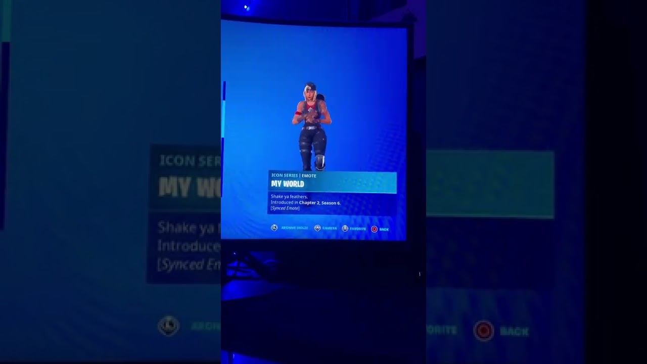 my world emote in fortnite - YouTube