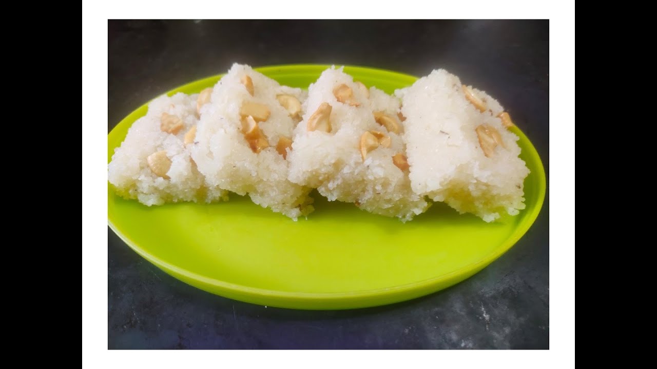 Coconut barfi recipe in 30mins I Kobbari mithai recipe | Nariyal barfi ...