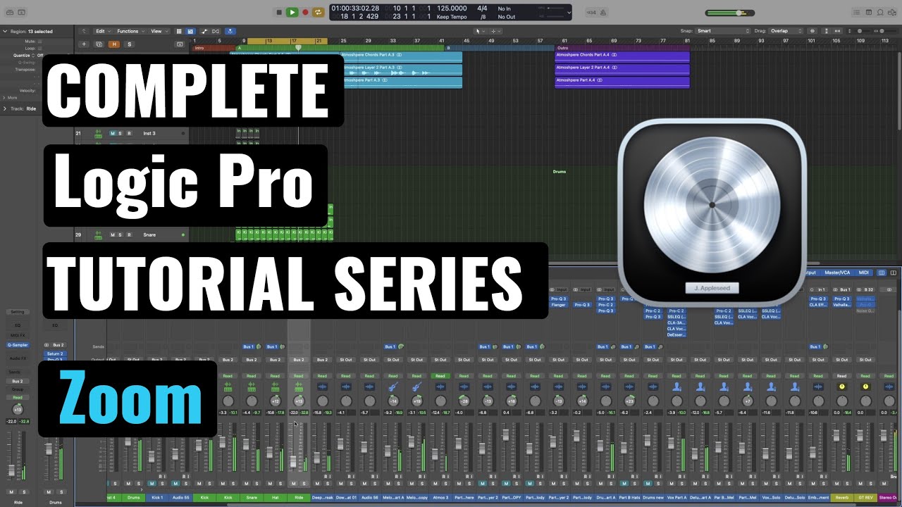 Logic Pro Complete Tutorial - 10 Zoom - YouTube