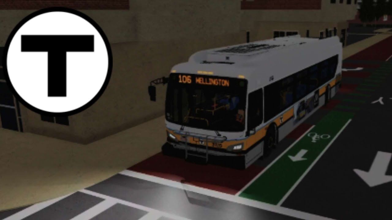 MBTA Boston Transit 106 Bus To Wellington | Roblox - YouTube