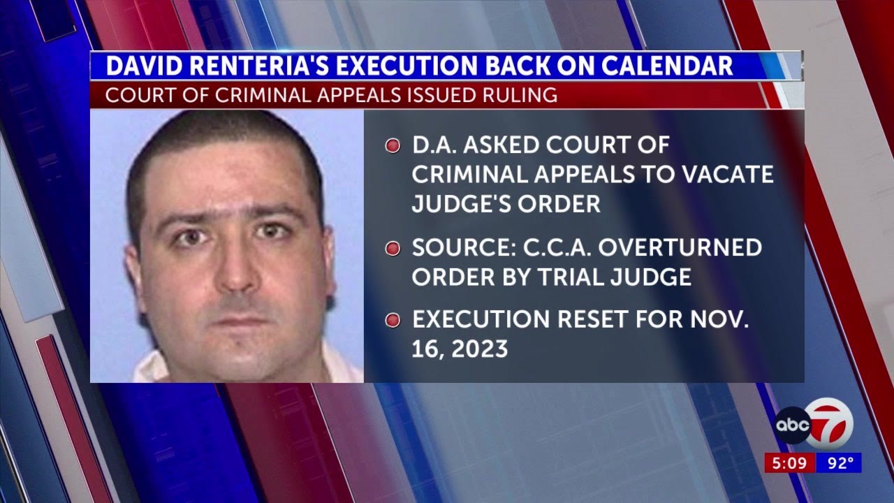 Renteria Execution Back On Calender - YouTube